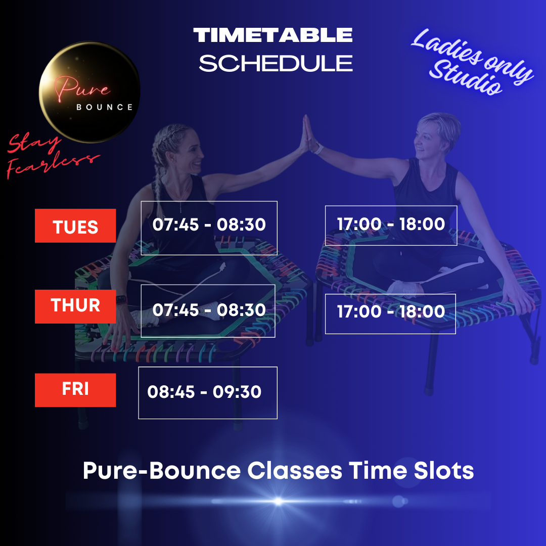Class Timetable – Pure Bounce